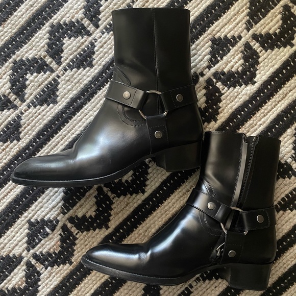 Yves Saint Laurent | Shoes | Saint Laurent Paris Wyatt Harness Boots In ...